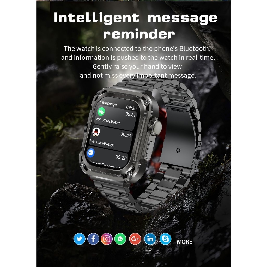 SmartWatch Z85 Max With 2 Different Straps Square Screen Waterproof ...