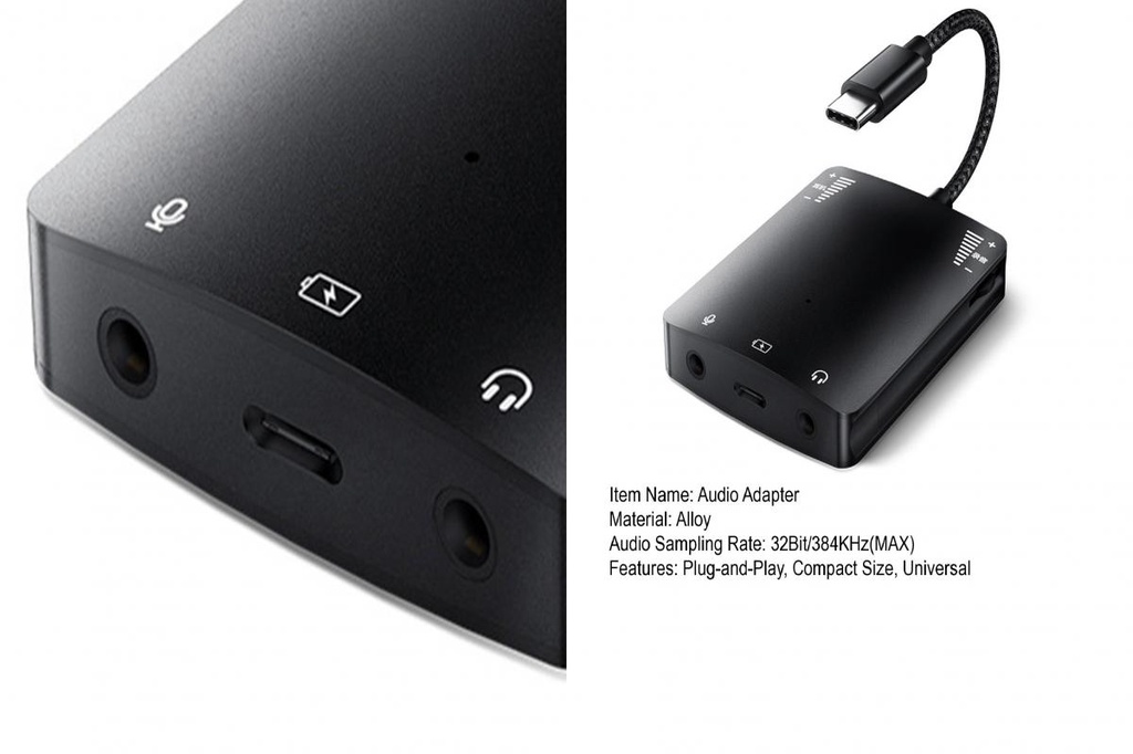 [FM] Audio Sound Converter Universal Audio Adapter High-speed Audio ...