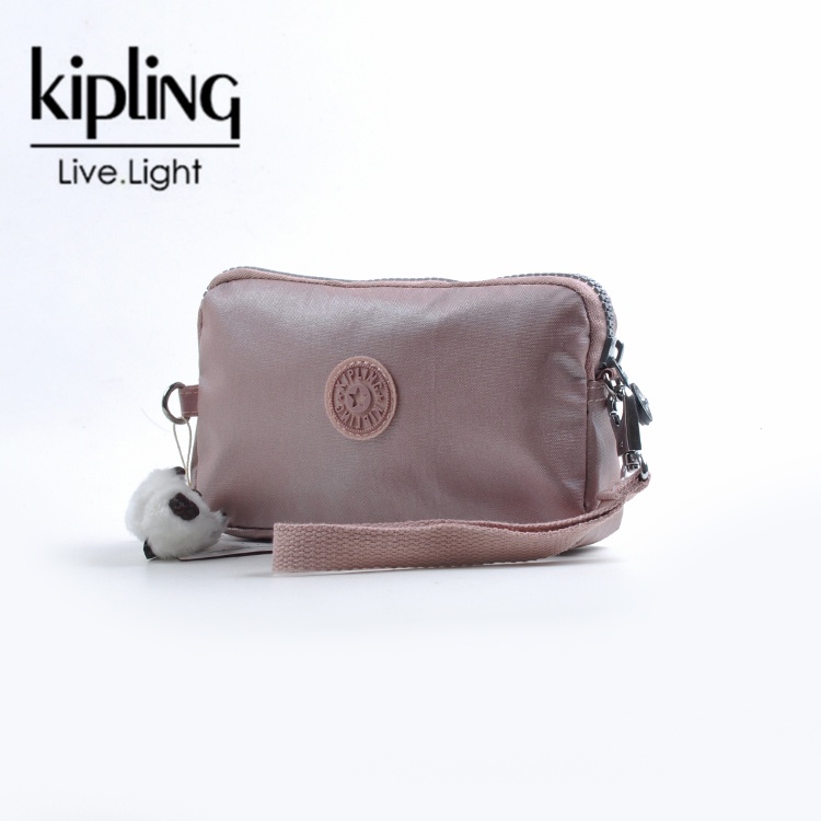 Kipling Fashion Elegant Nylon Clutch Multi-card Zipper Wallet Long Coin ...