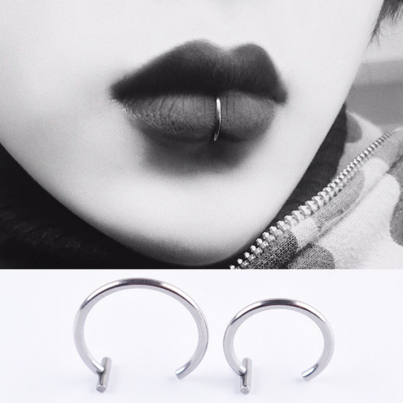 [ Featured ] Stainless Steel Canine Lip Clip - Fake Sharp Teeth Lip ...