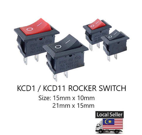 On Off Switch Square Rocker Toggle Switch 6A 250V / 10A 125V Toggle ...
