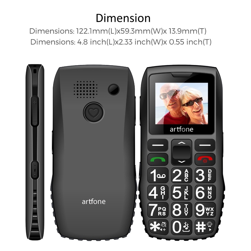 INOVAGEN 4G LTE Senior Phone Speed Dial SOS key,With Charging Dock,Big ...