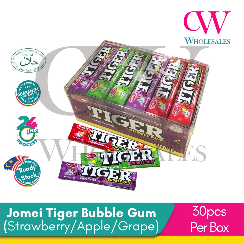 Jomei Tiger Bubble Gum 30pcs per box | Shopee Malaysia