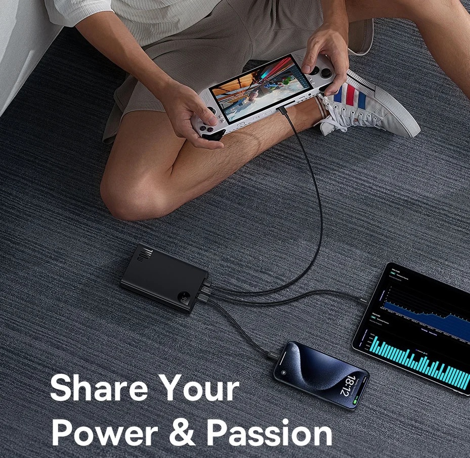 Baseus 140W Power Bank 24000mAh Fast Charging Portable Battery Charger ...