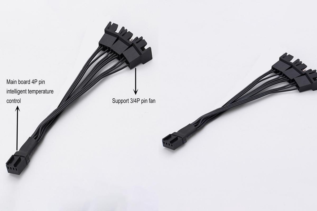 RGA 5Pcs 3 in 1 Adapter Cords for Office 4-pin Connectors CPU PWM Fan ...