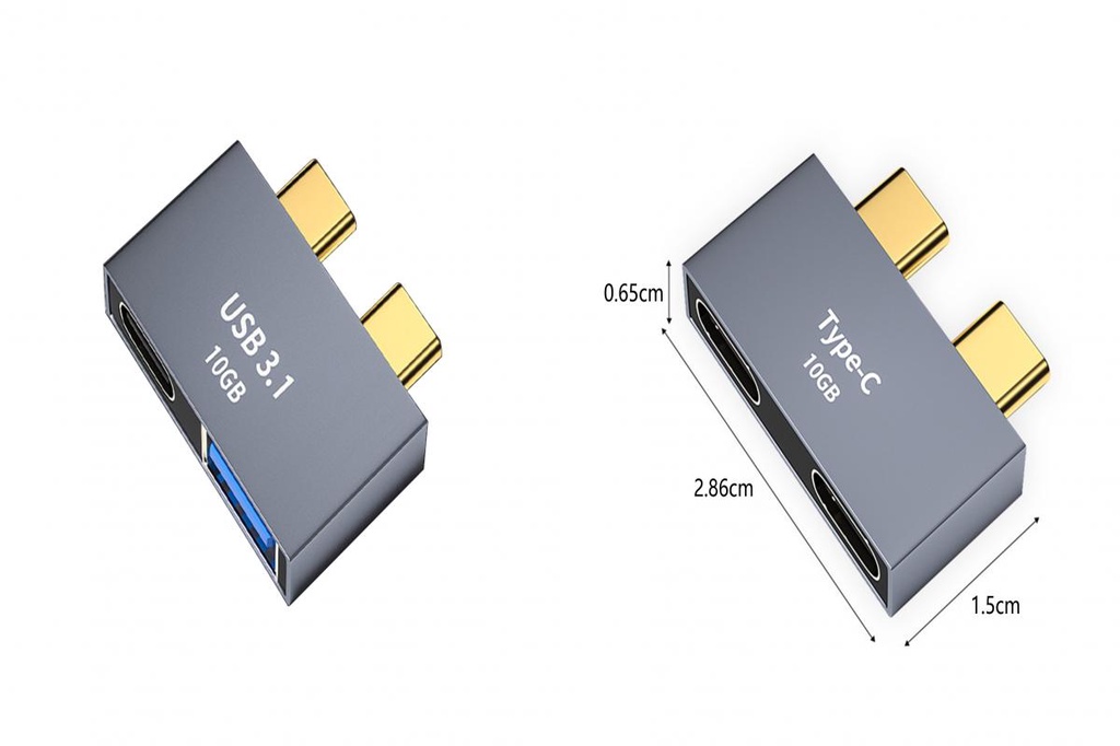 RGA Portable Charging Converter Type-C Male to Female Charging Adapter ...