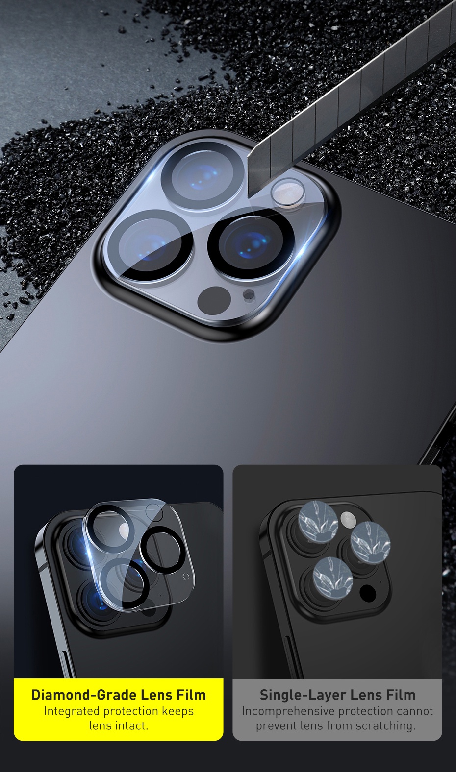 20D Back Camera Lens Film Screen Protector for iPhone 15 14 13 Mini 12 11 16 Pro Max Anti ...