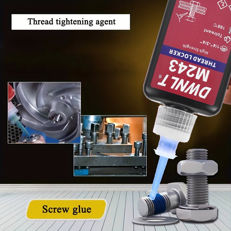 50ml Thread Locking Adhesive, High-Temperature Removable Glue for Metal ...