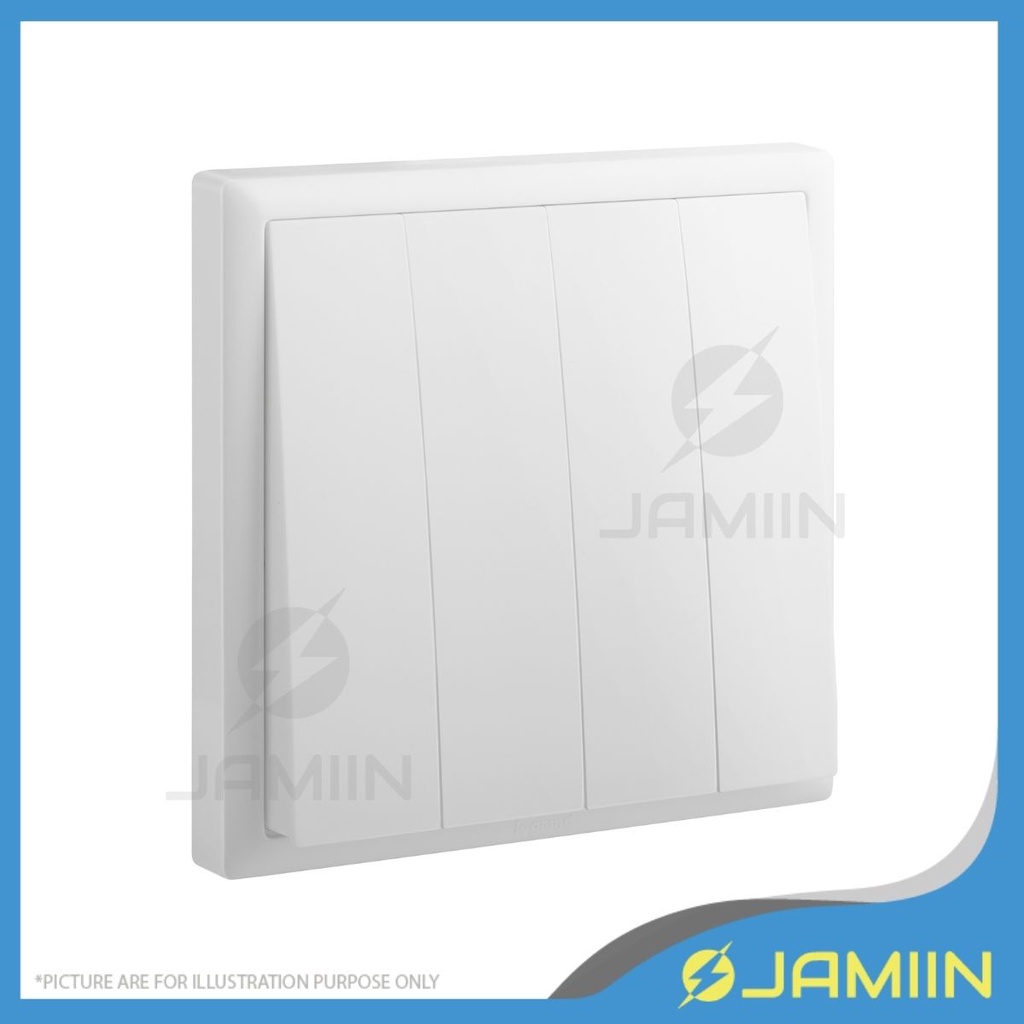 LEGRAND ELOE White Series Switch Socket Big Rocker Glossy Finish ...