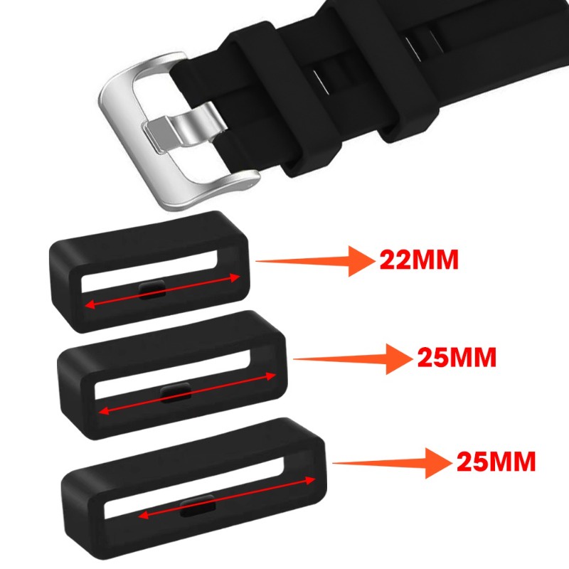 12MM/14MM/16MM/18MM/20MM Wristband Fixed Strap Loop / Universal Silica ...