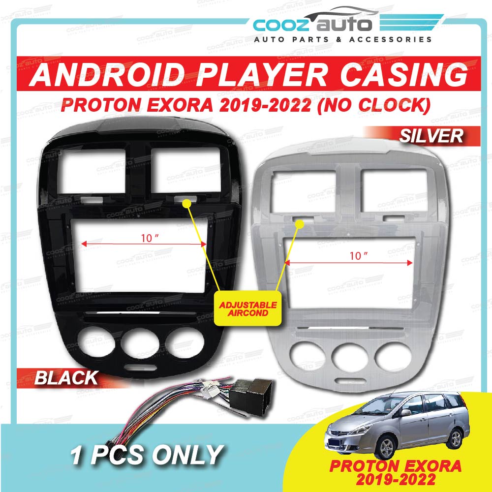 Proton Exora 2019 - 2022 Dashboard Audio Android Player Radio FM Casing Frame Silver Black ...