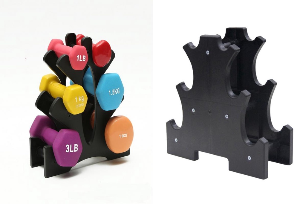 ARE Strong and Sturdy Dumbbell Stand Triangular Frame Dumbbell Rack ...
