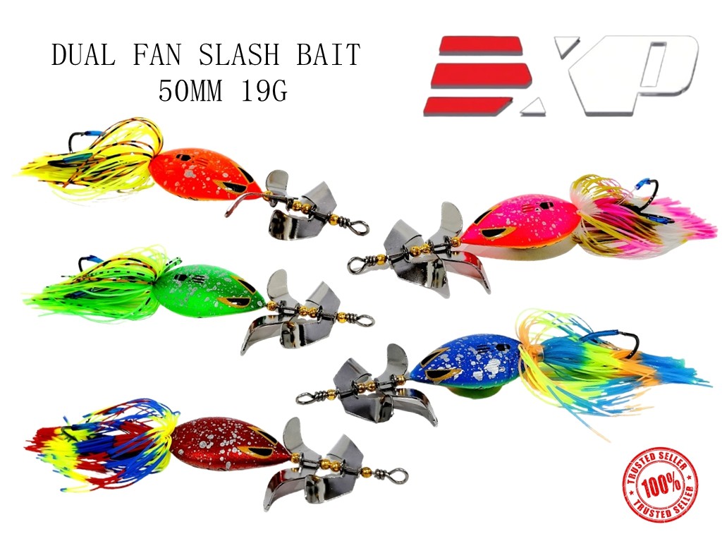 EXP DUAL FAN SLASH BAIT ULTIMATE BUZZBAIT (L-DL) | Shopee Malaysia