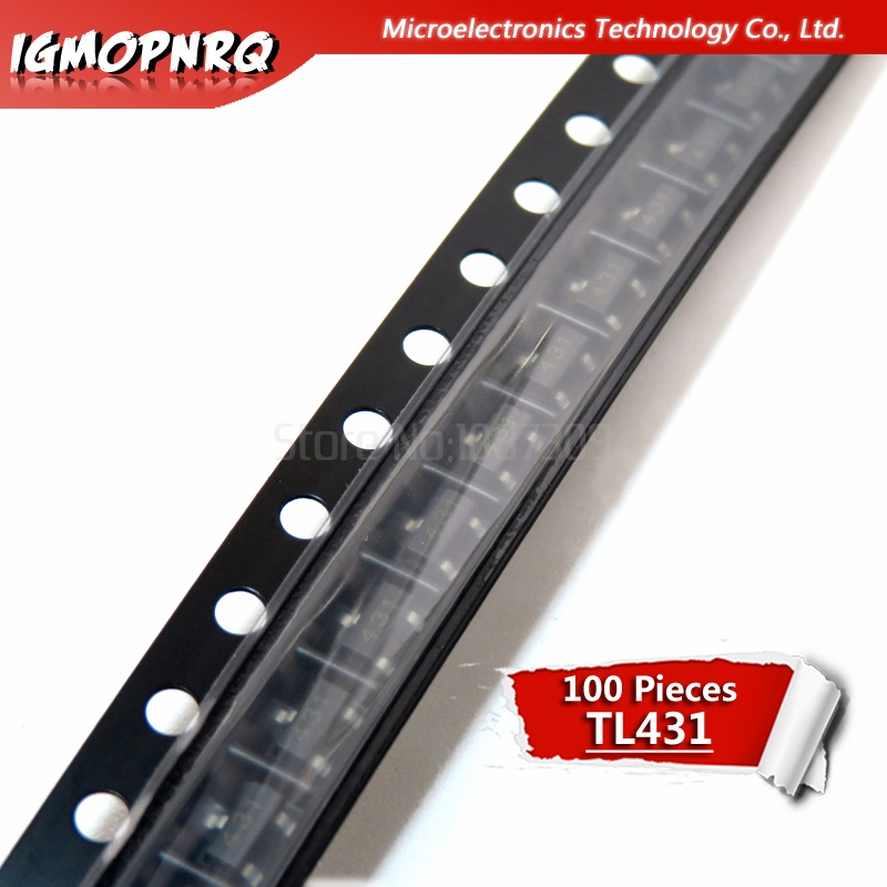 100pcs TL431A TL431 431 SOT23-3 Voltage References Adjustable Precision ...