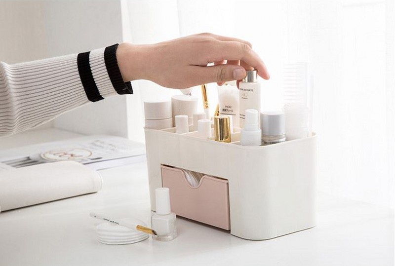 Pp Cosmetics Storage Box Cosmetics Drawer Jewelry Display Box Desktop