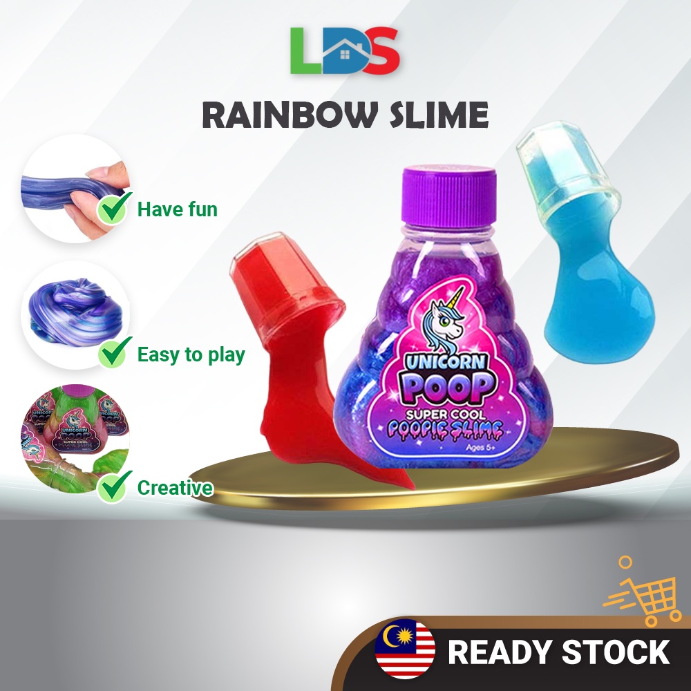 LDS Rainbow Slime Mud Modeling Glitter Children Plasticine Magic ...