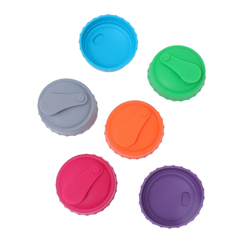Food Grade Leak-proof Sealing Cover / Reusable Beverage Can Silicone ...