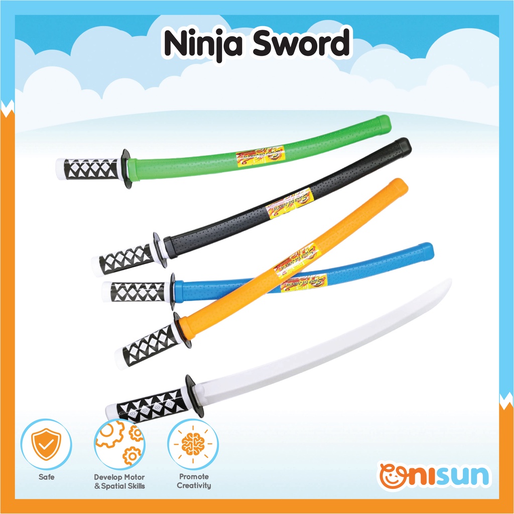 Be the Ultimate Ninja! Fun Play Sword | Pretend Toy Playset (Mainan ...