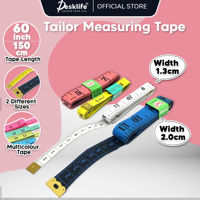 150cm Tailor Tape Body Measure Waist Ruler Sewing (Pcs) Measuring Tape ...