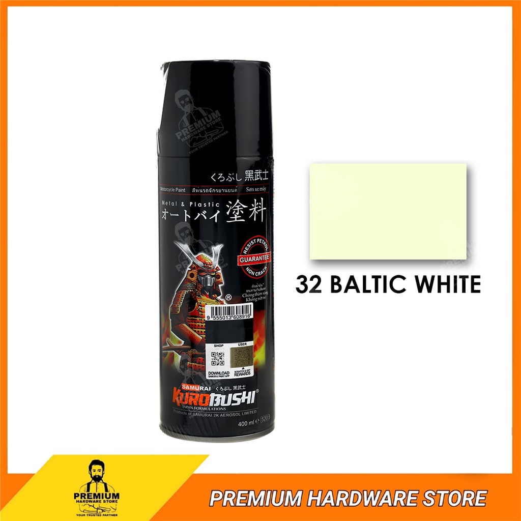Samurai 32 Baltic White Standard Spray 400ml | Shopee Malaysia