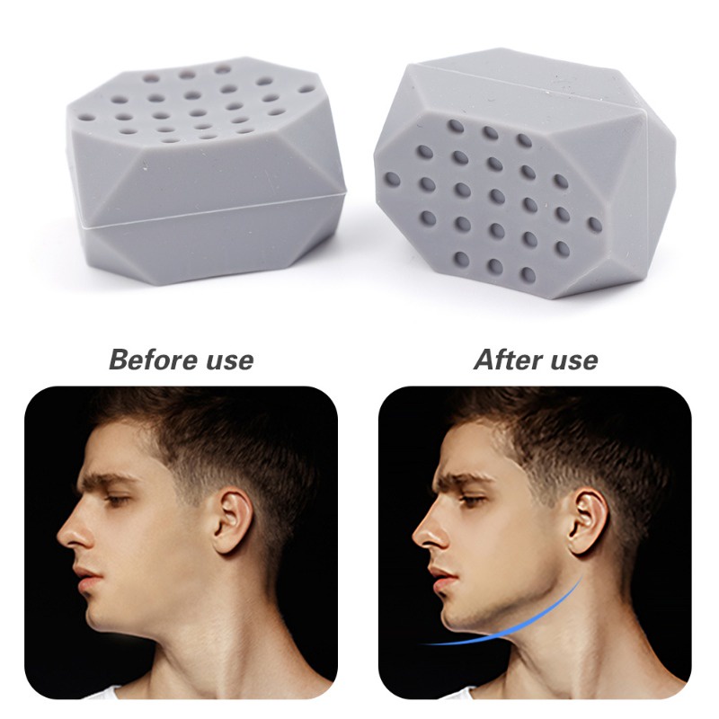 Silicone JawLine Exerciser Ball - Face Jaw Muscle Fitness Trainer Chew ...
