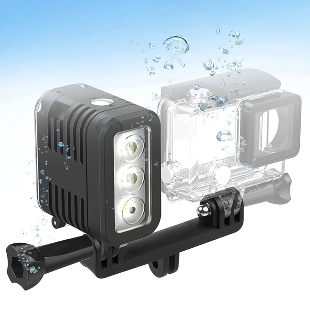 Vertical 45M LED Diving Light for GoPro/Insta360/Action Camera | Shopee ...