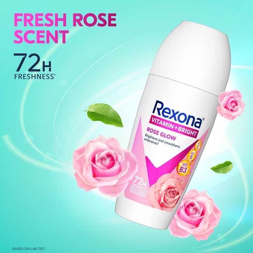 Rexona Deodorant Roll On Women Rose Glow 45ml | Shopee Malaysia