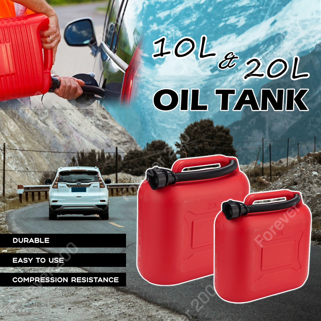 10L 20L Fuel Tank Oil Container Minyak Petrol Diesel HDPE Plastic ...