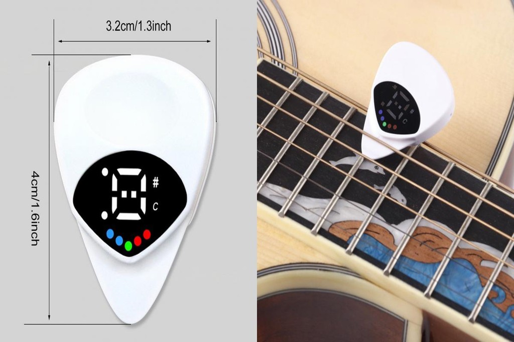 Guitar Tuner Pick Musician Tuning Pick 2 in 1 Guitar Tuner and Pick ...