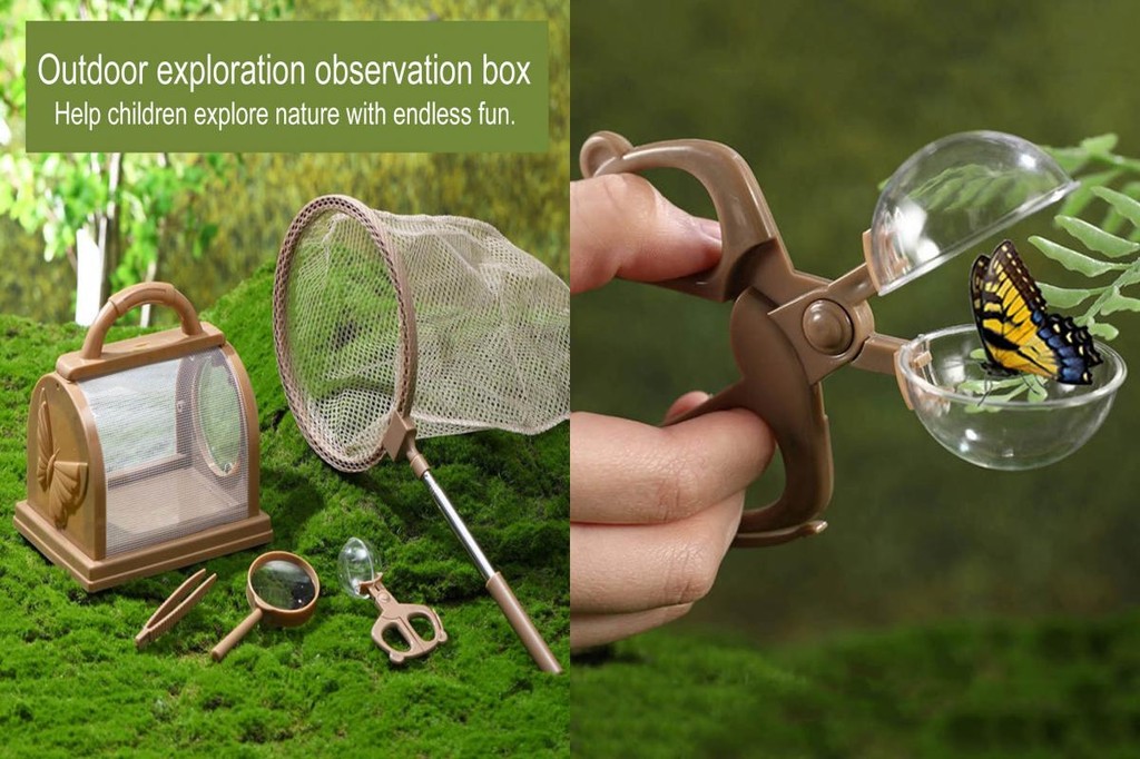 (VIP) Kids Catcher Toy Kids Magnifying Glass Kit Outdoor Nature ...