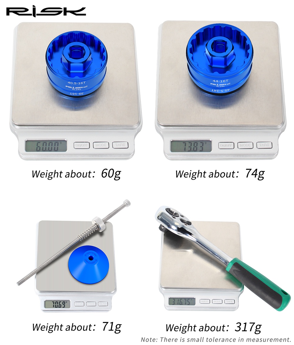 RISK Bicycle Bottom Bracket Cup Removal Tool Ratchet Wrench Toos For ...