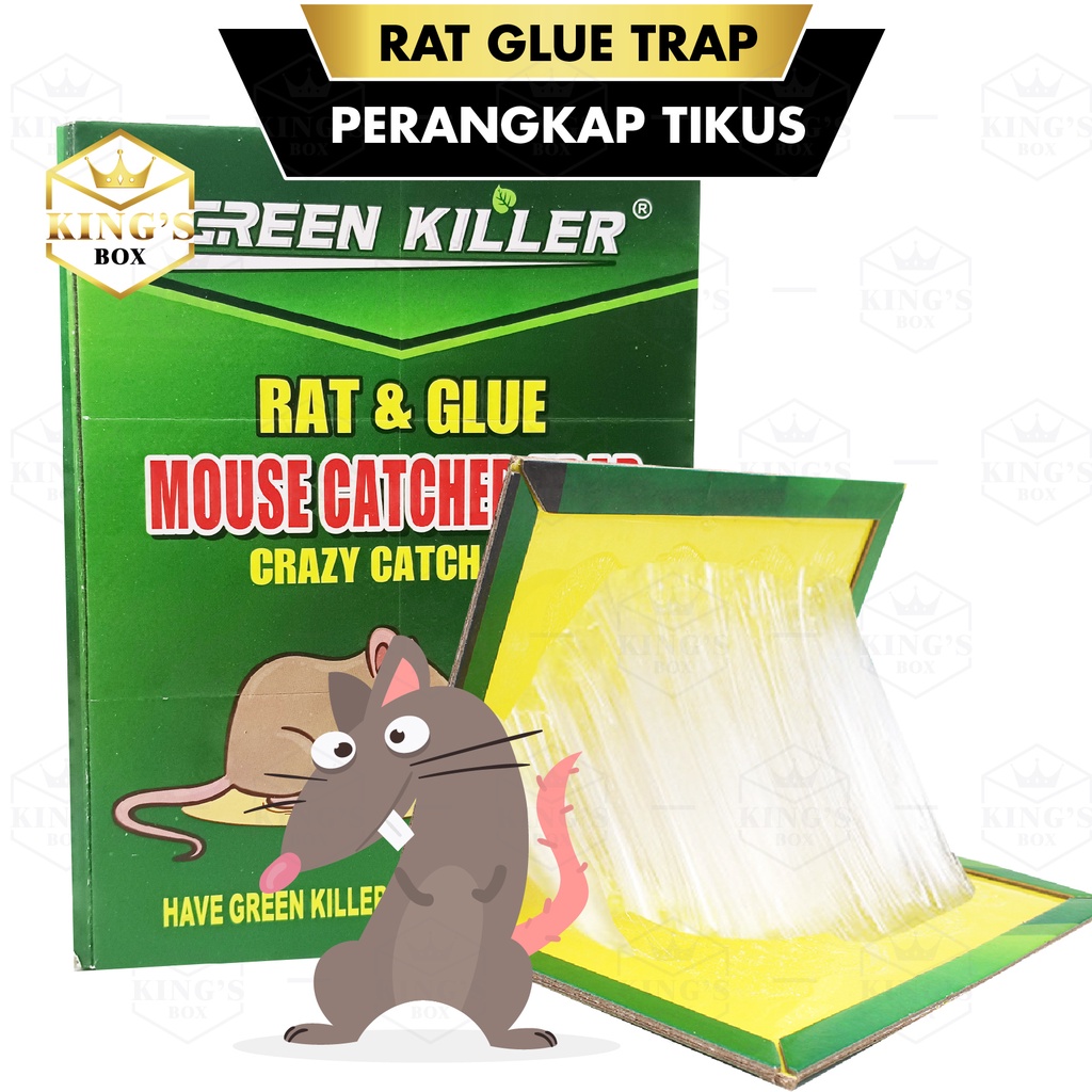 KGB Super Glue Mouse Trap Snake Bugs Rat Mice Catcher Board Foldable ...