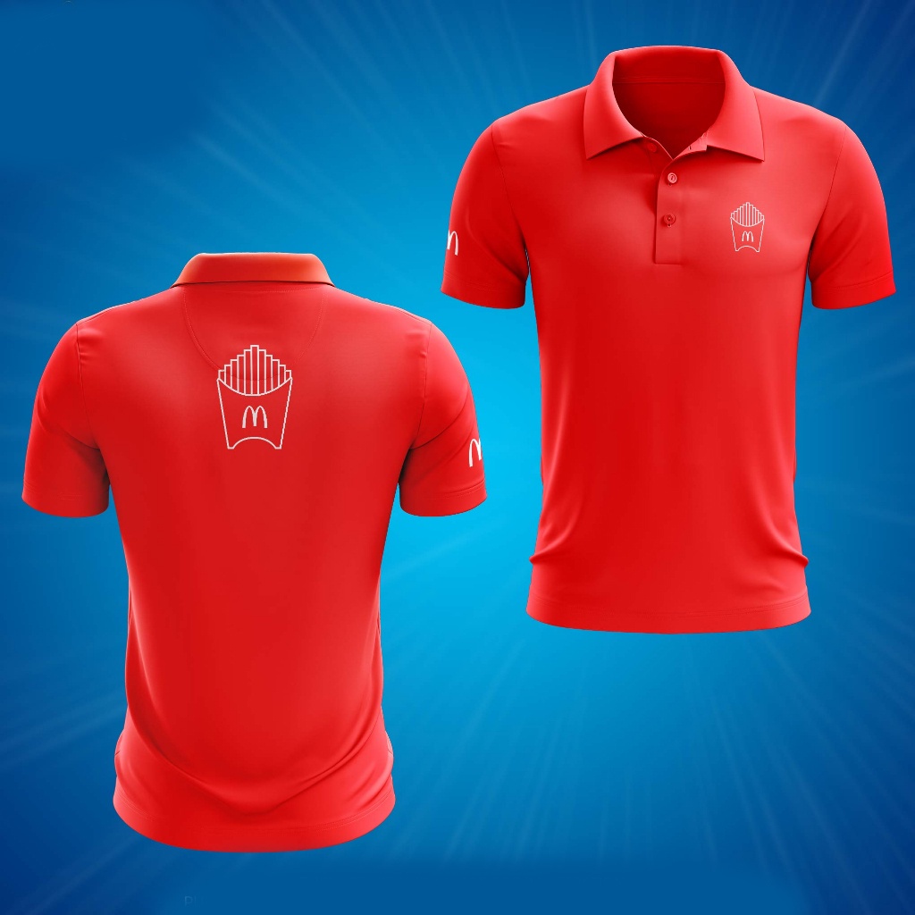 24JAM SHIP SULAM NEW LOGO McDONALDS TSHIRT BAJU McD BARU MEN T SHIRT ...