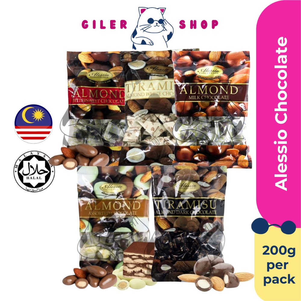 Alessio Almond Chocolate 200g Bittersweet Tiramisu Almond White ...
