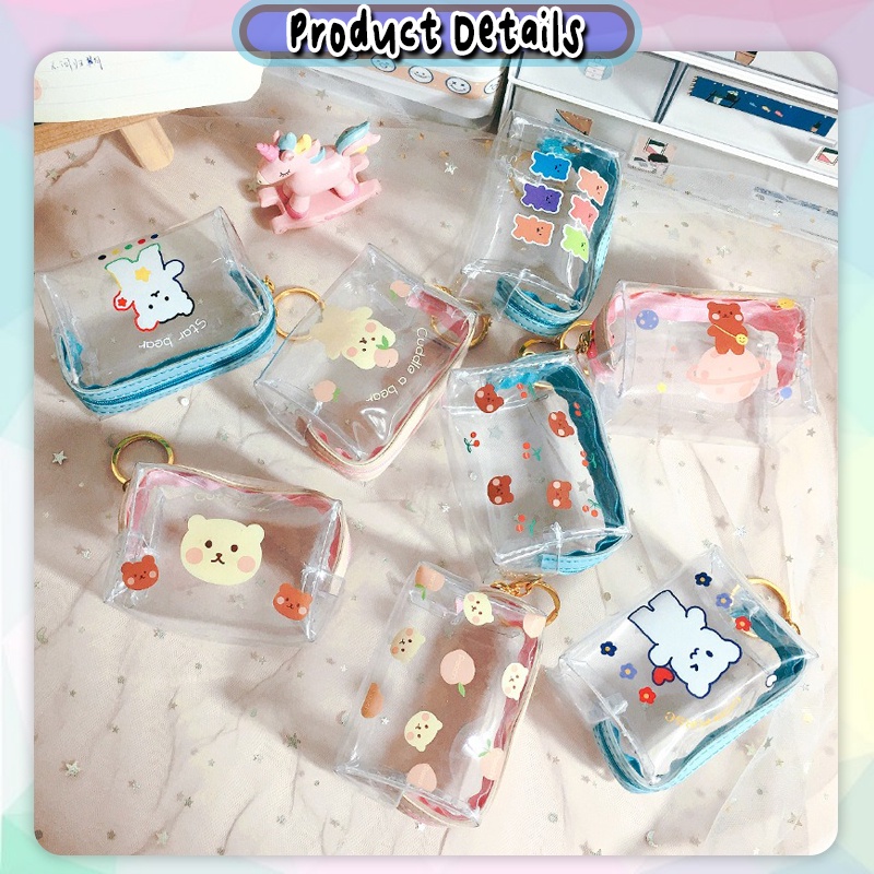 [Blink] 迷你零钱收纳包 Portable PVC Coin Bag Mini Zipper Purses Clear Toiletry ...