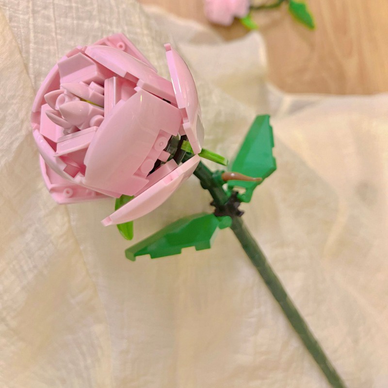 DIY Micro Rose Flower Building Blocks Mini Bricks Particles Eternal ...