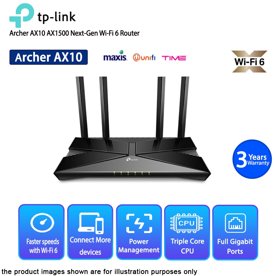 TP-LINK Archer AX10 AX1500 Next-Gen Wi-Fi 6 Router | Shopee Malaysia