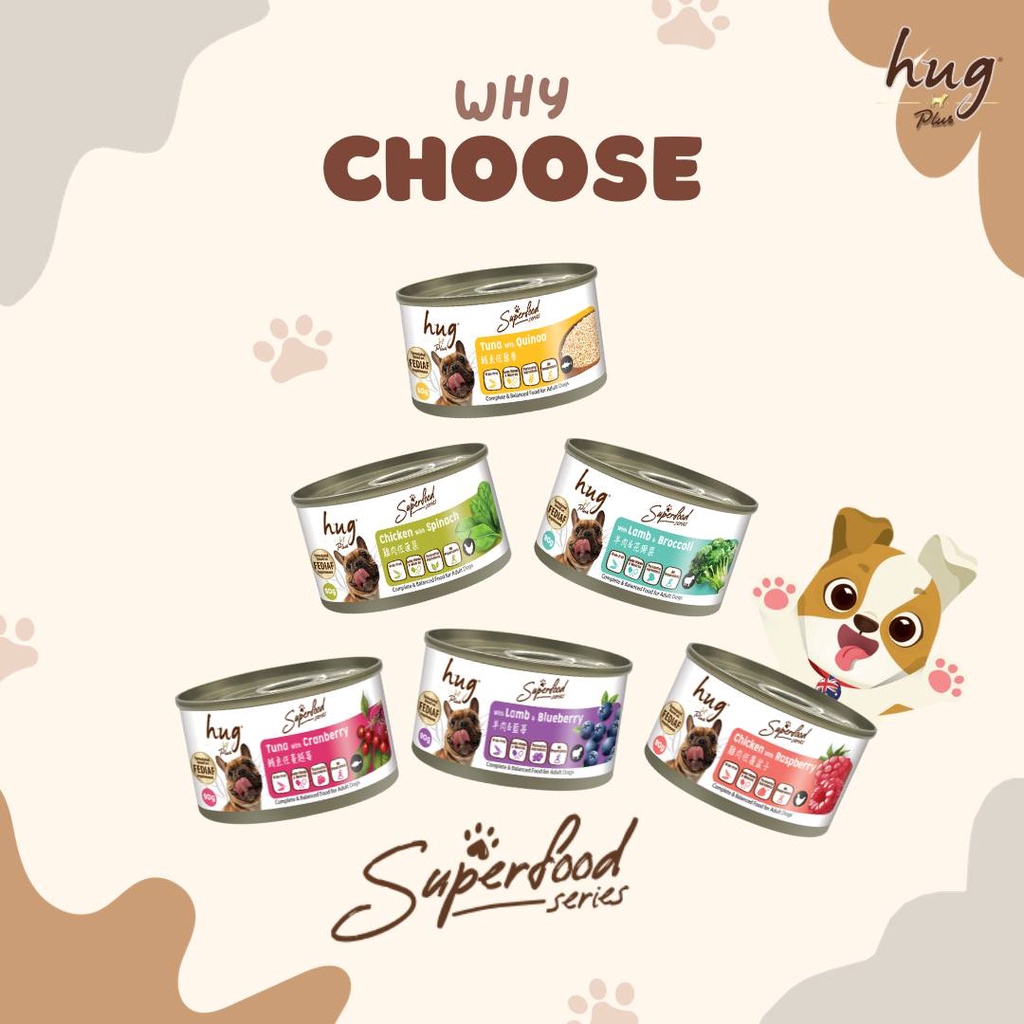 Hug Plus Superfood 90g - Dog Wet Food / Fruit and Vegetable Series ...