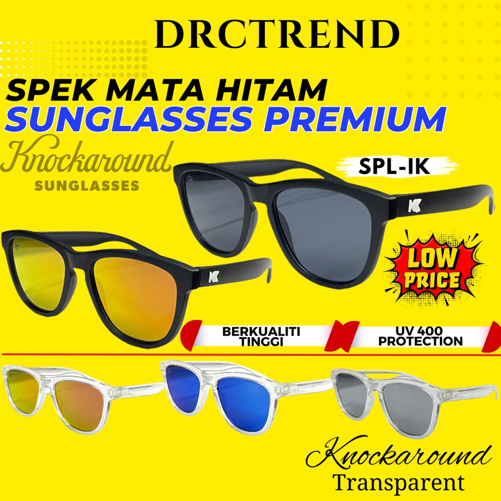 Sunglasses Knockaround Transparent Premium Cermin Mata Transparent ...