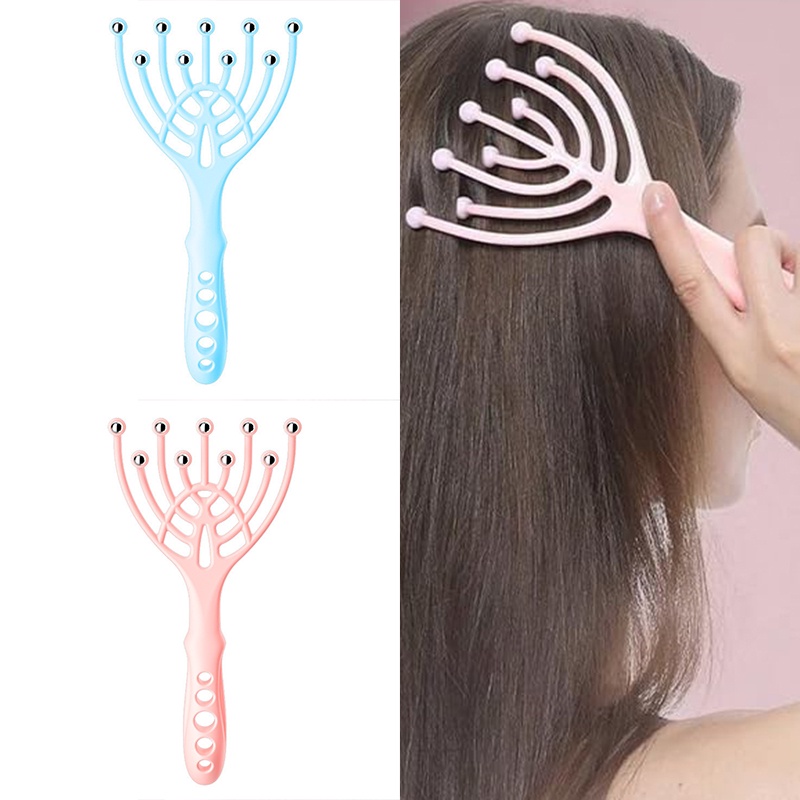 5/9 Claws Head Massager with Steel Ball Neck Scalp Massage Roller Comb ...