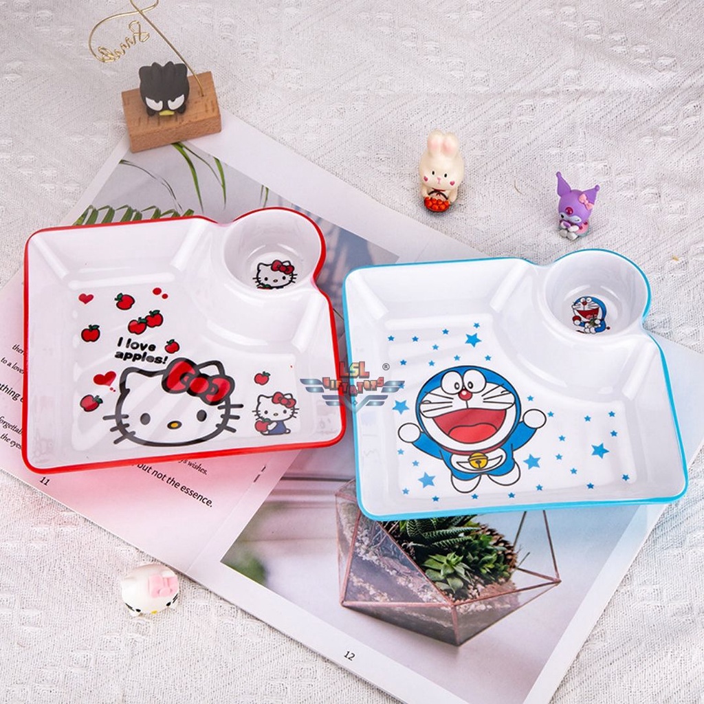 H-417 LSL GIFTS Melamine Plastic Plate Cartoon Hello Kitty Melody ...