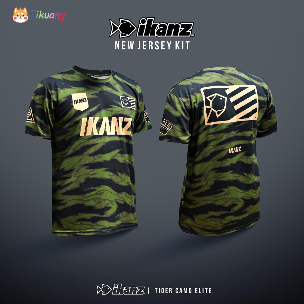 Ikanz Jersey Kit - Tiger Camo Elite _Short Sleeve | Shopee Malaysia
