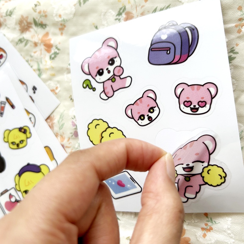 New Kpop Idol IVE MINIVE PVC Sticker Transparent Waterproof Sticker ...