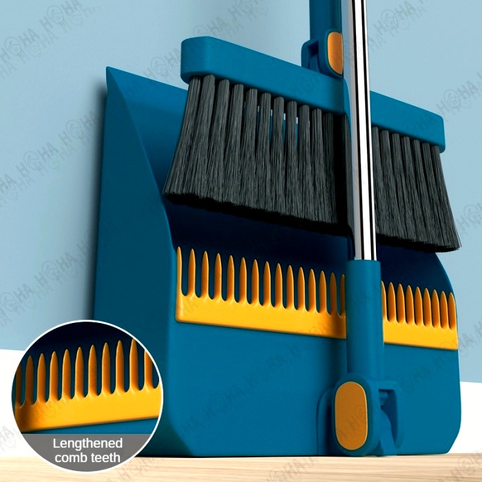 3 in 1 Rotatable Foldable Sweeper Broom Dustpan Set Tangle Hair Outdoor Broom Set Penyapu ...