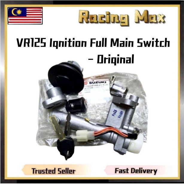 Original Suzuki VR125 VR 125 Ignition Switch Main Switch Set Key Set ...