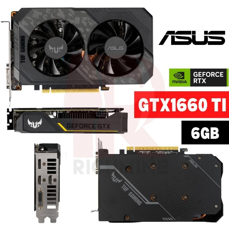 {Ready Stock} ASUS TUF GTX1660TI 6GB GAMING OC 6GB GPU 1660TI Desktop ...