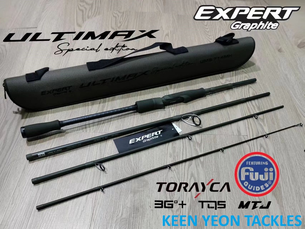 EXPERT GRAPHITE ULTIMAX TRAVEL ROD (SPINNING/ BAITCASTING) | Shopee ...