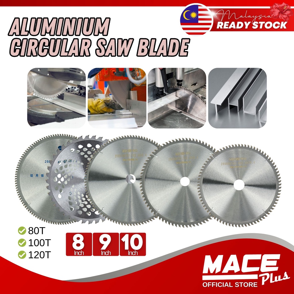 Aluminium Cut Circular Saw Blade 8" / 9" / 10” x 40T 80T 100T 120T ...