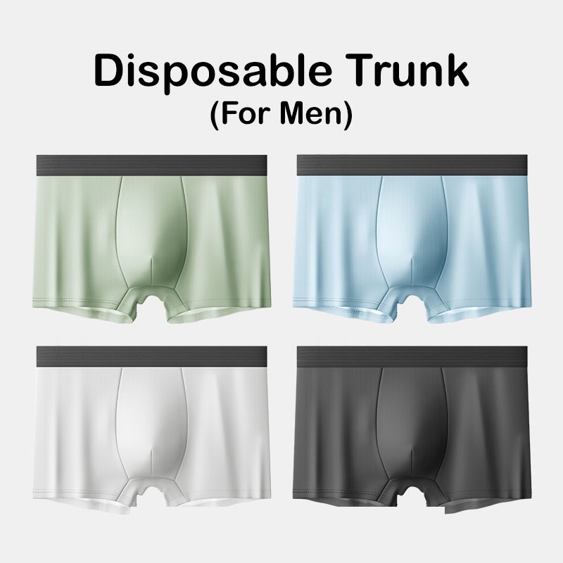 Disposable Trunks Boxer For Men Cotton Men's | Shopee Malaysia