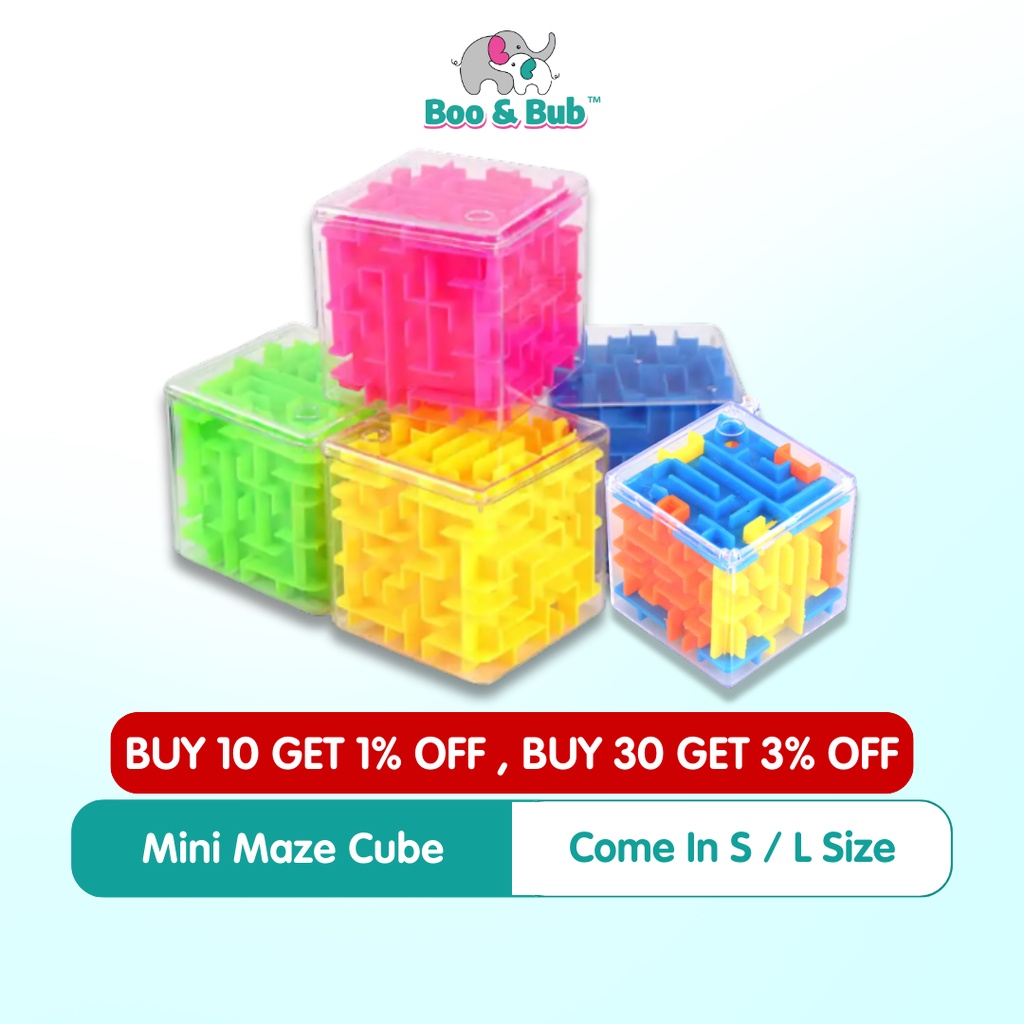 3D Mini Maze Cube | Magic Cube Puzzle Rubic Early Learning Montessorr ...